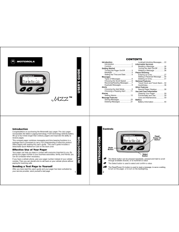 Motorola Jazz User Manual | Manualzz