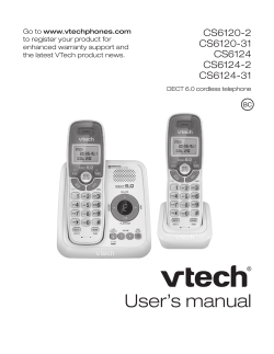 VTech CS6124-2 - Guía de inicio rápido, Manual de usuario | manualzz.com