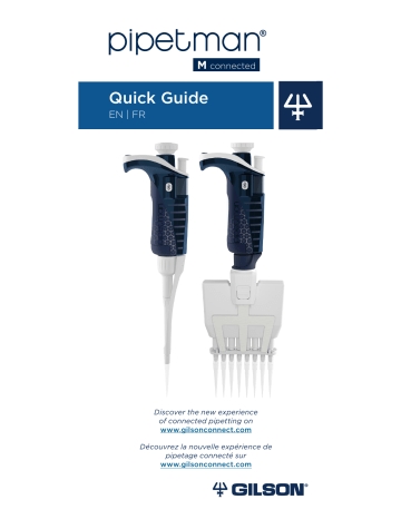 Gilson pipetman Quick Manual | Manualzz