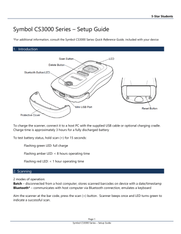 Motorola Symbol CS3000 Series Setup Manual | Manualzz