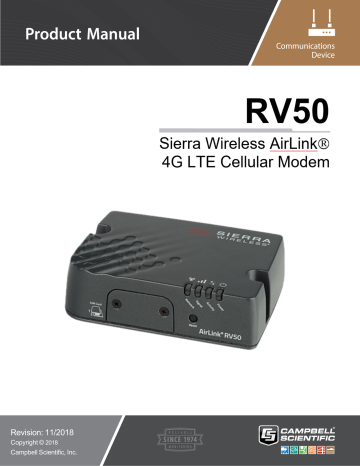 Sierra Wireless AirLink RV50 Series Product Manual | Manualzz