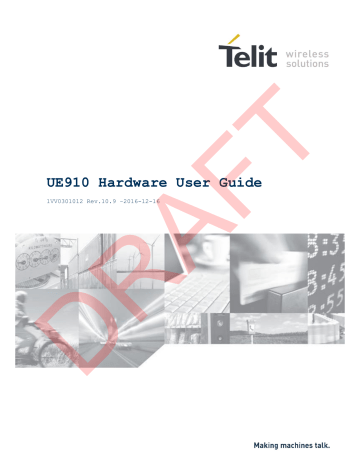 Telit Wireless Solutions HE910-D, HE910-G Hardware User's Manual | Manualzz