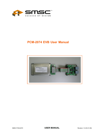 SMSC PCM-2074 User Manual | Manualzz