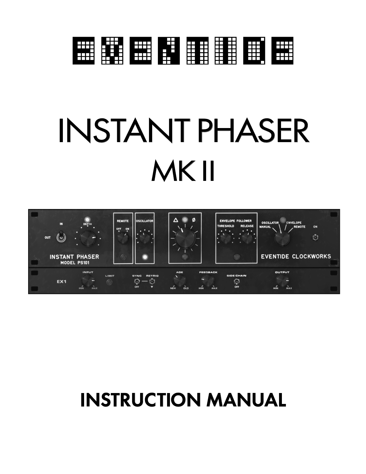Eventide Instant Phaser Mk II User Guide | Manualzz