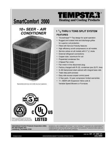 Tempstar TCA036AKA5 Air Conditioner Owner's Manual | Manualzz