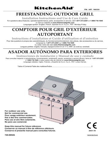 Kitchenaid 730-0856 Bbq And Gas Grill Owner's Manual | Manualzz