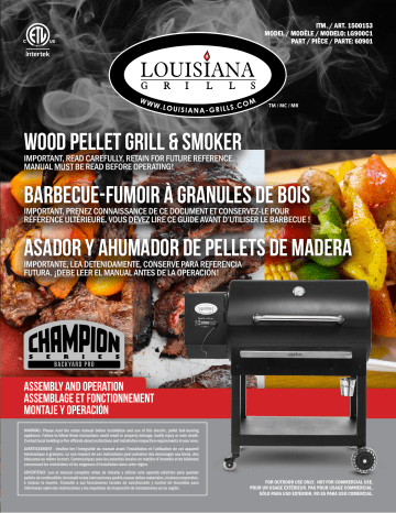 Louisiana Grills LG900C1 Bbq And Gas Grill Owner's Manual | Manualzz