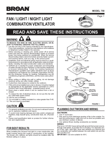 Broan 750 Hvac Installation Guide | Manualzz