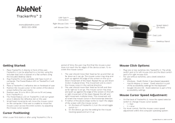 AbleNet TrackerPro 2 Quick Start Guide | Manualzz