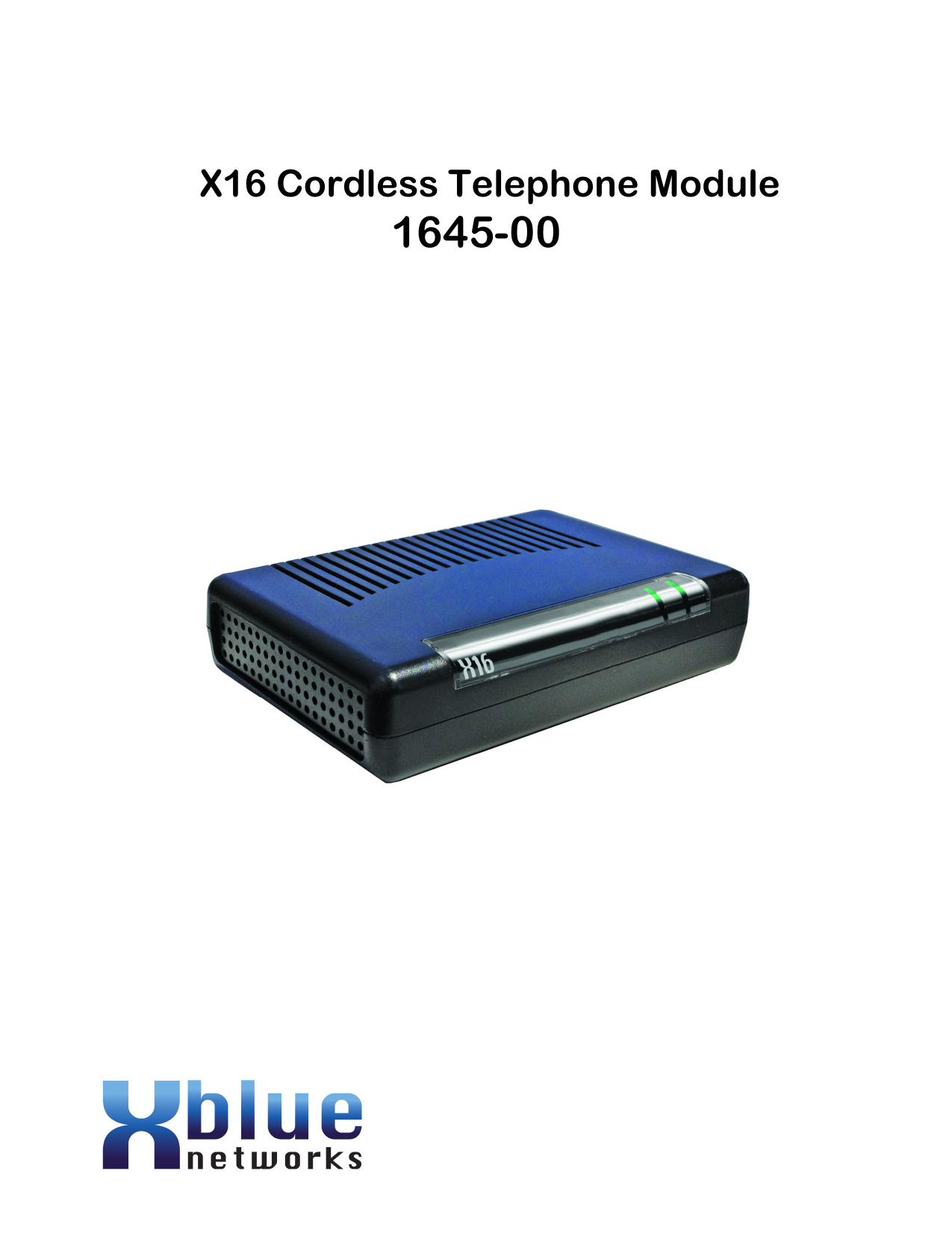 Xblue Networks X16 Cordless Telephone Module User Guide | Manualzz
