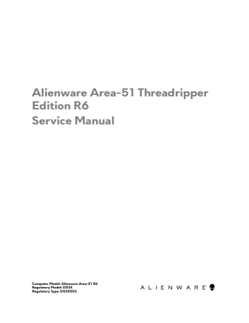 Alienware Area-51 Threadripper Edition R3 and R6 Service Manual | Manualzz