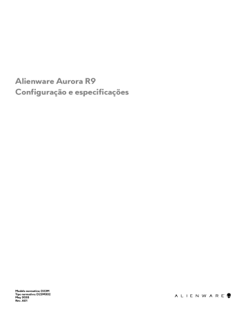 Alienware Aurora R9 Desktop Guia de usuario | Manualzz