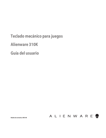 Alienware AW310K Mechanical Gaming Keyboard Guía del usuario | Manualzz