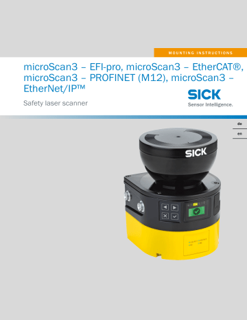 Sick microScan3 – EFI-pro, microScan3 – EtherCAT®, microScan3 ...