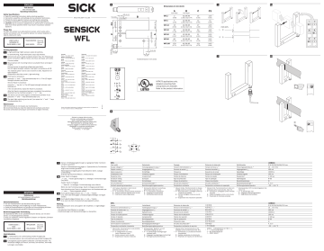 Sick SENSICK WFL Operating instructions | Manualzz
