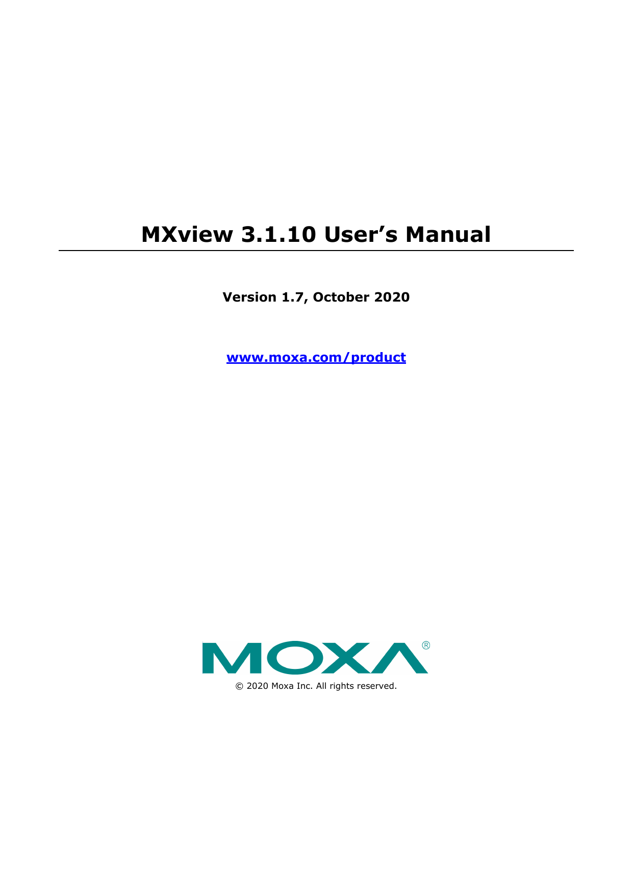 Moxa MXview Series Manual | Manualzz