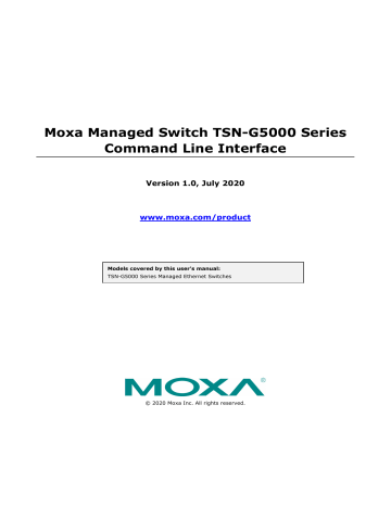 Moxa TSN-G5008 Series Manual | Manualzz