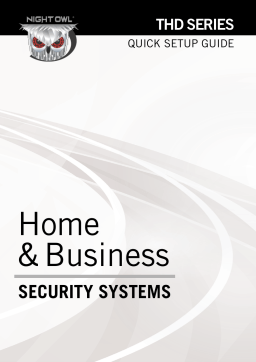 NIGHT OWL DVR-THD30B-81 - Quick Setup guide, User's manual