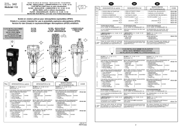 Asco Series 342 Filter Regulator Lubricator Bedienungsanleitung | Manualzz
