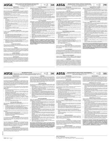 Asco Series 210 Cryogenic Solenoid Valve, Series 210 Solenoid Valves 1 ...