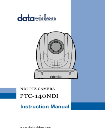 Datavideo PTC-140NDI NDI PTZ Camera Instruction Manual | Manualzz