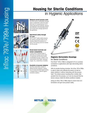 Mettler Toledo InTrac 797e / 799 e Housing Housing for Sterile ...