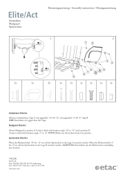 Etac Elite - User manual, Assembly Instructions