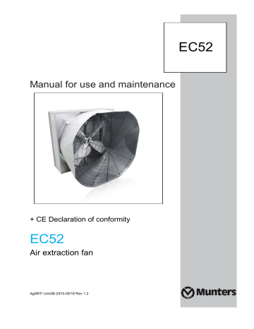 Munters EC52 Use & Maintenance Manual | Manualzz