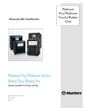 Munters PP Rotem1 Pro Guía de instalación | Manualzz