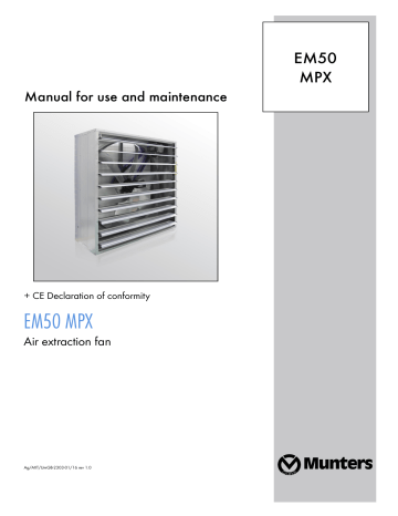 Munters EM50 MPX Use & Maintenance Manual | Manualzz