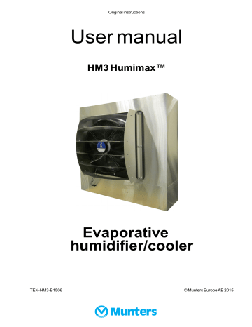 Munters AT-HM3--B1506 Owner's Manual | Manualzz