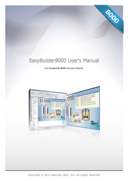 weintek EasyBuilder 8000 - User manual, Quick Start Guide and Installation