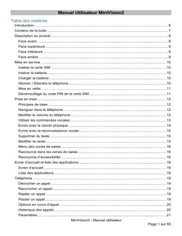 Kapsys MiniVision 2 Manuel utilisateur | Manualzz