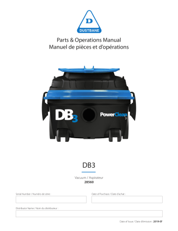 Dustbane DB3 Operations Manual | Manualzz