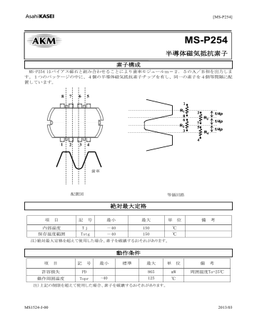 AKM MS-P254 仕様 | Manualzz
