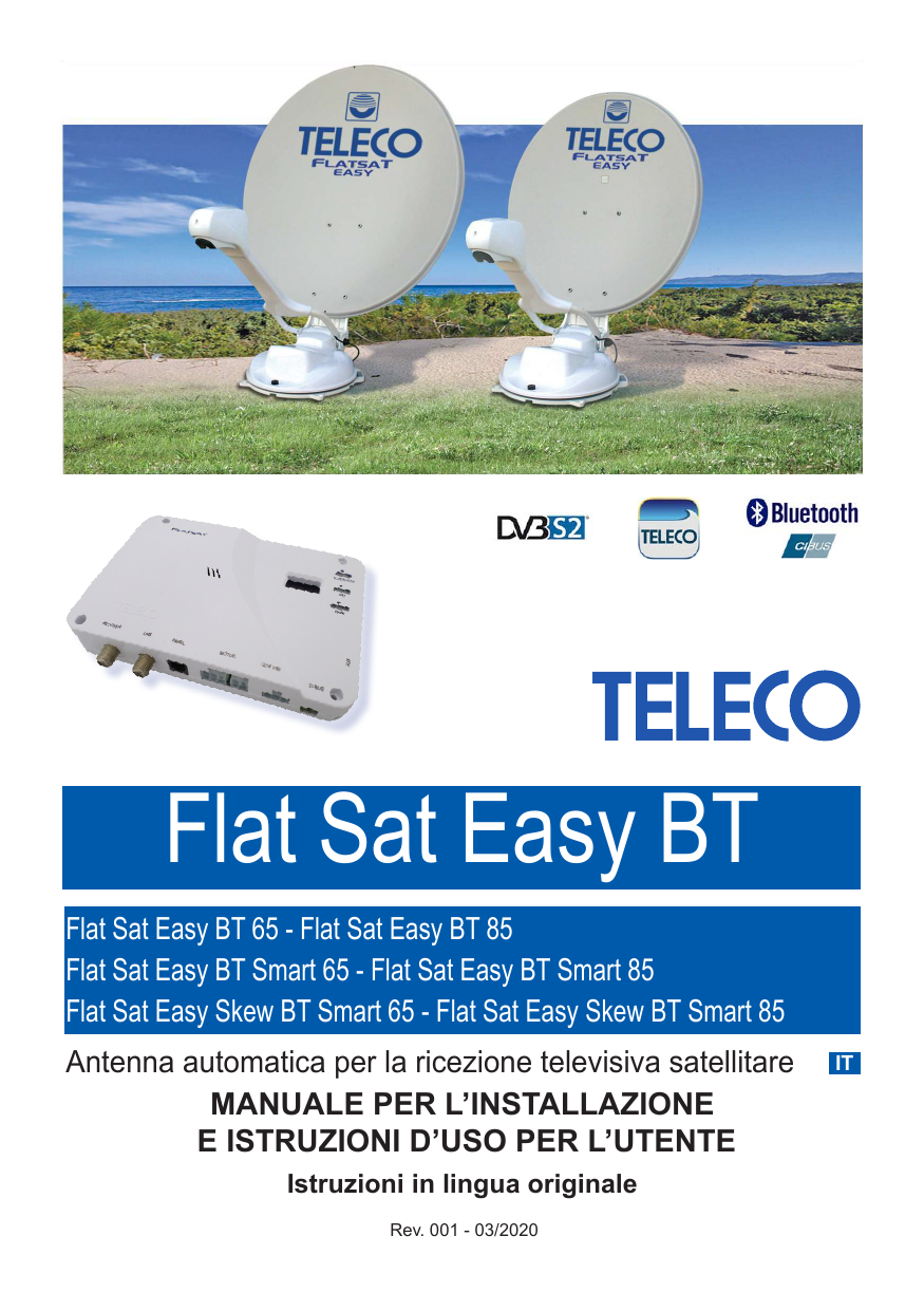 Teleco Flatsat Easy BT Manuale utente | Manualzz