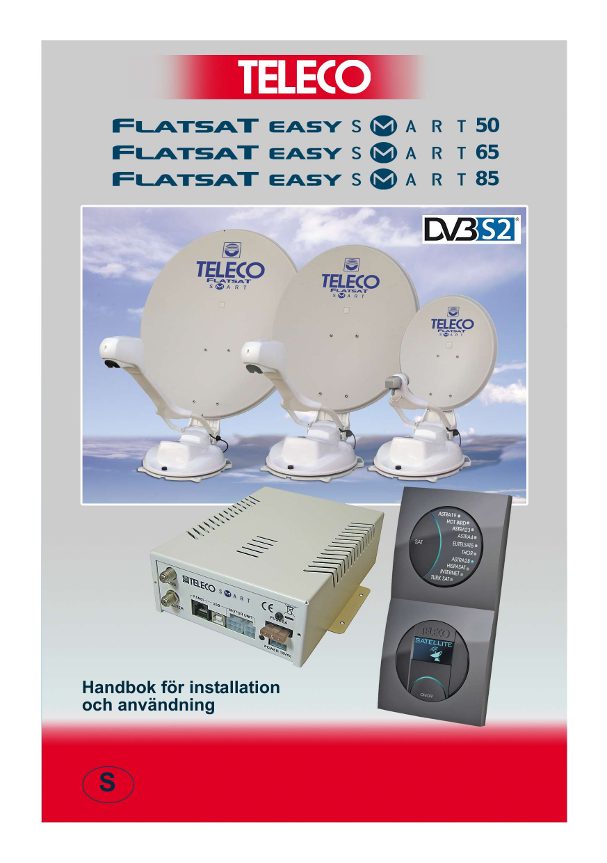 Teleco Flatsat Easy Smart Användarmanual | Manualzz