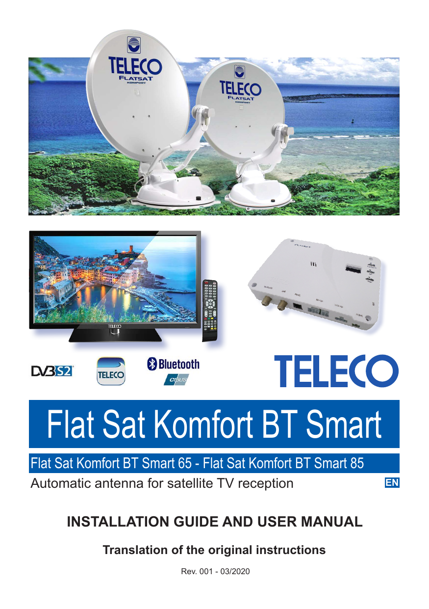 Teleco Flatsat Komfort BT User Manual | Manualzz