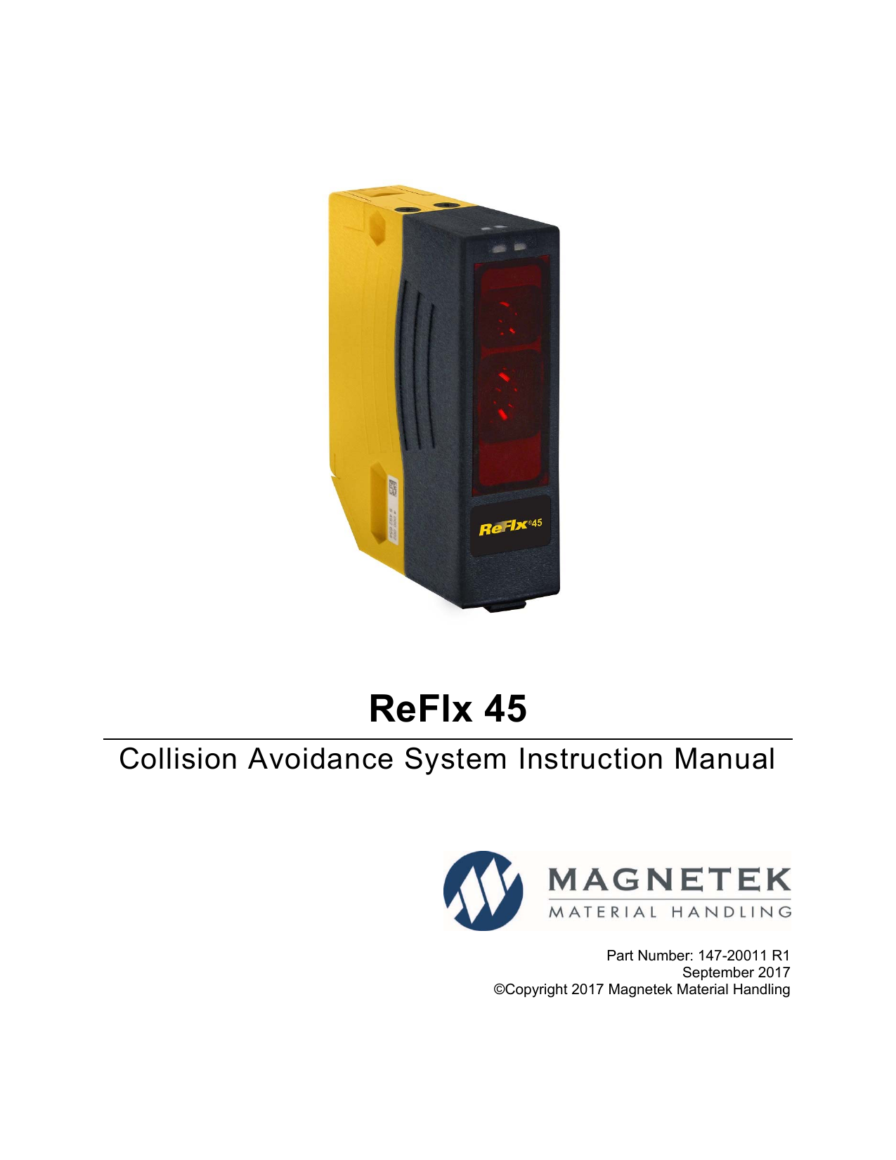 Magnetek ReFlx® 45 Owner's Manual | Manualzz