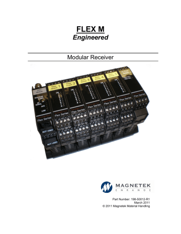 Magnetek Flex M Engineered Modular Receiver Owner's Manual | Manualzz