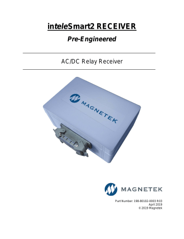 Magnetek inteleSmart2 Receiver Pre-Engineered Owner's Manual | Manualzz