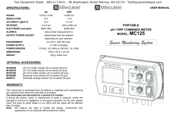 Milwaukee MC125 User Manual | Manualzz