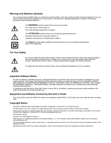 Dish Network DISH 381, Solo 381 User Manual | Manualzz