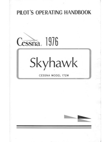 Cessna SKYHAWK 1976 Pilot Operating Handbook | Manualzz