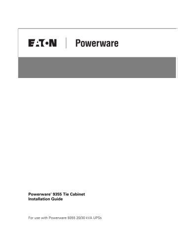 Powerware 9355 Installation guide | Manualzz