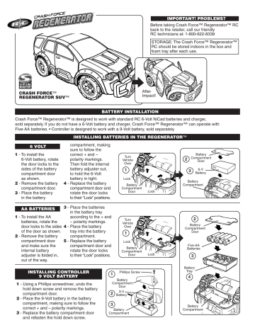 Spin Master Crash Force Regenerator User Instructions | Manualzz