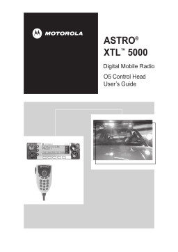 Motorola Astro XTL 5000 - User manual, Service manual, User's Guide