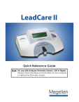 Magellan LeadCare II Quick Reference Manual | Manualzz