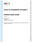 Technicolor CGA4131 Business Gateway Operations Guide | Manualzz