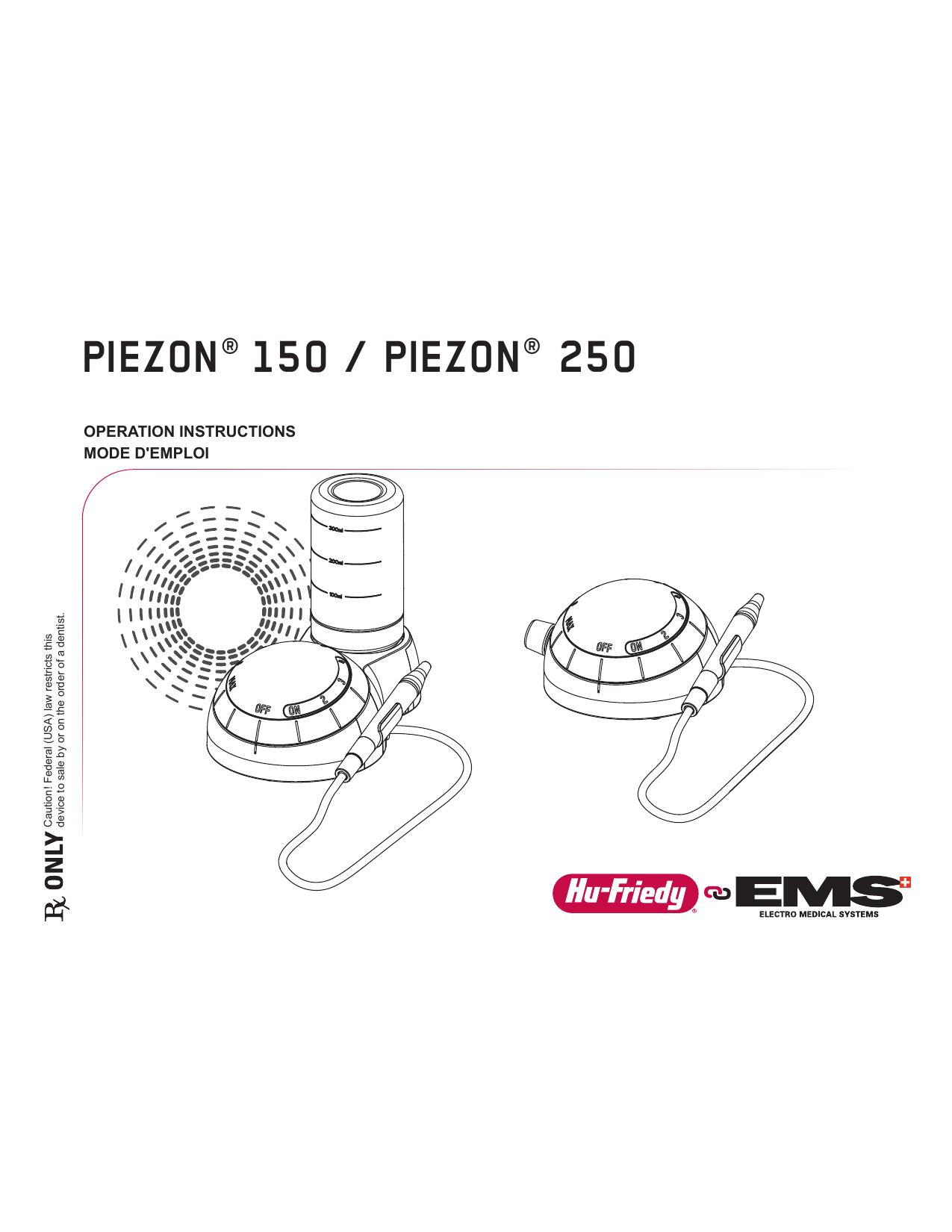 EMS PIEZON 150, PIEZON 250 Operation Instructions Manual | Manualzz
